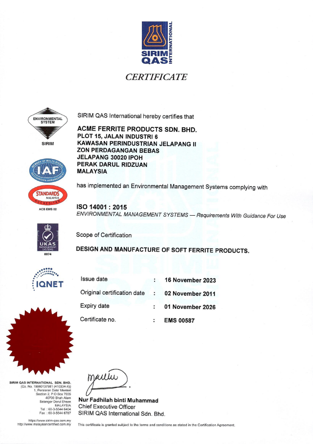 ACME | CERTIFICATE